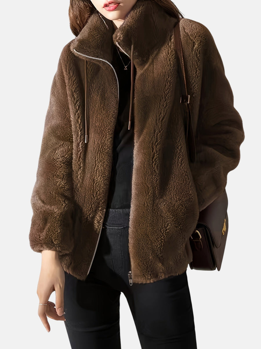 Alya | Cozy Zip Jacket – Morgan & Madison