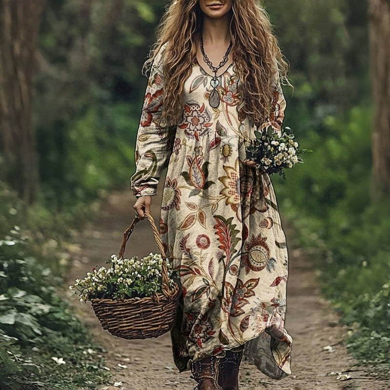 Thea - Vintage Dress with Floral Pattern – Morgan & Madison