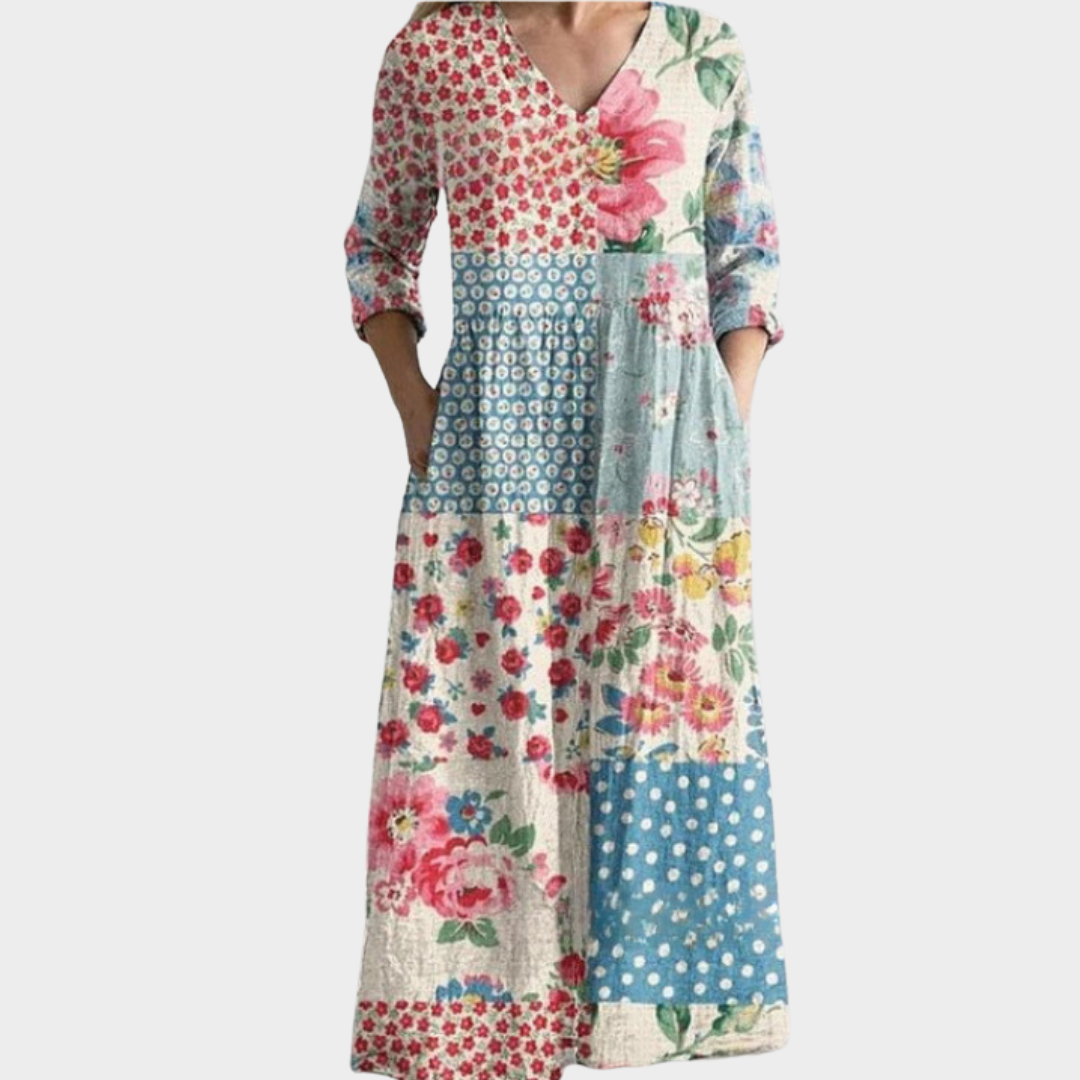 Janice | Comfortable Loose-Fit Floral Dress – Morgan & Madison