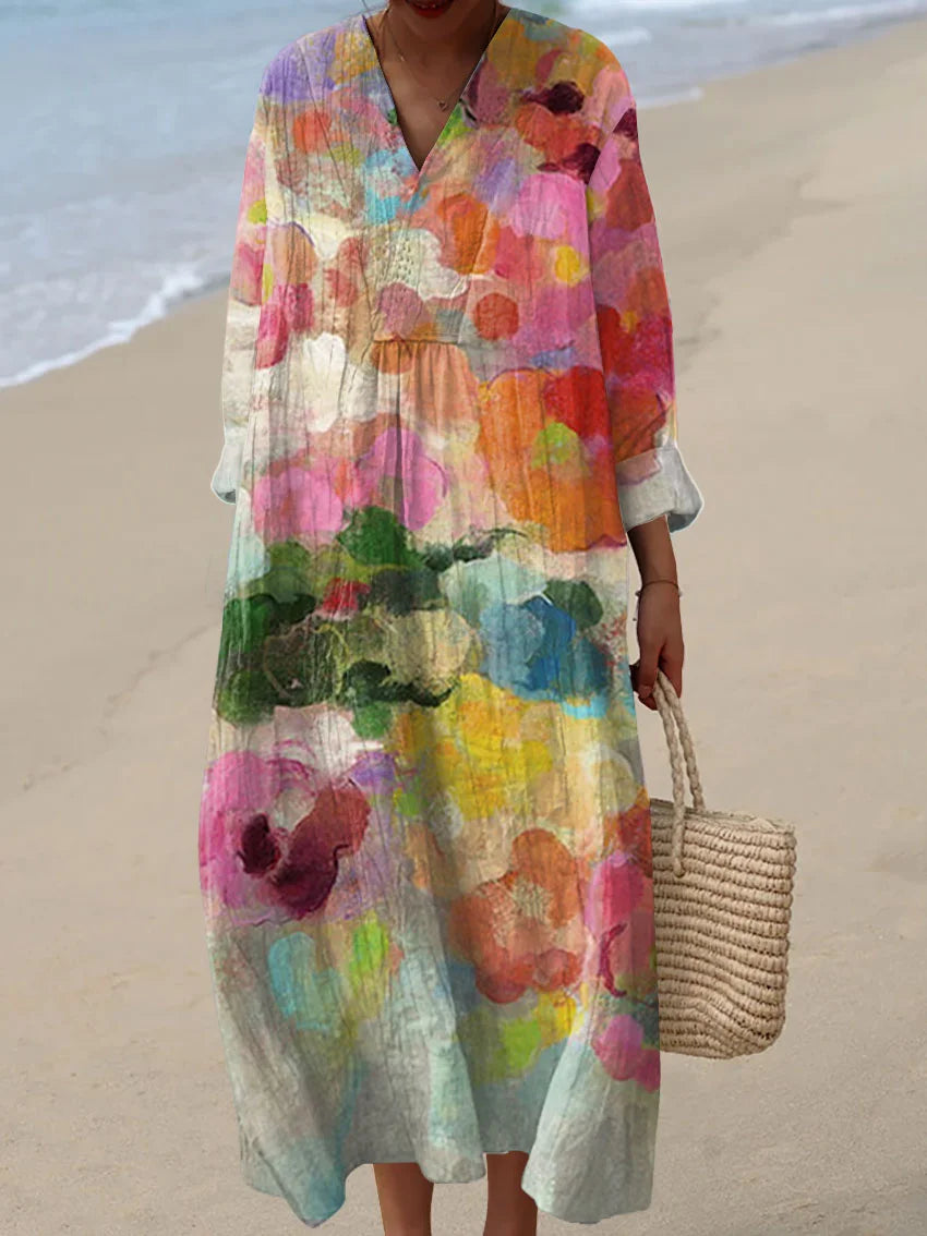 Colorful Flowerfield Summer Dress – Morgan & Madison