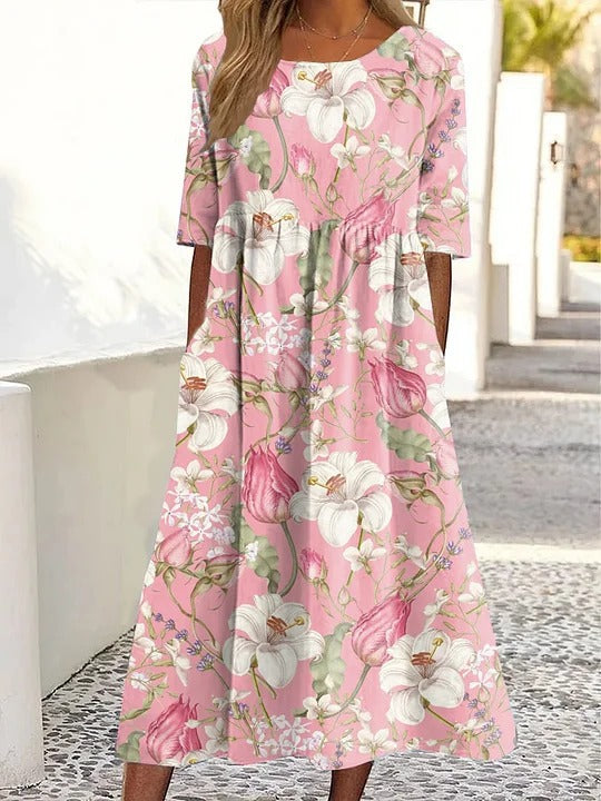 Kelly - Pastel Flowy Summer Dress – Morgan & Madison