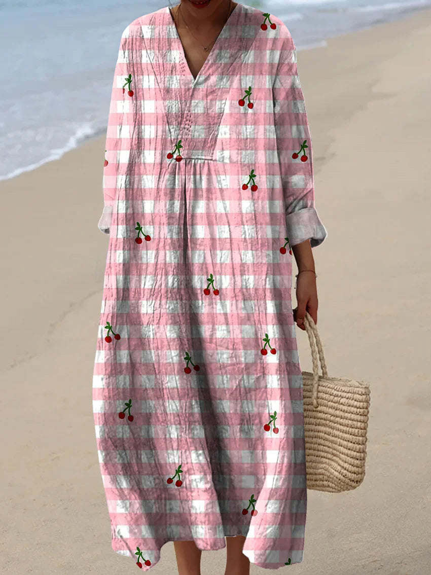 Sweet Pink Cherries Summer Dress – Morgan & Madison